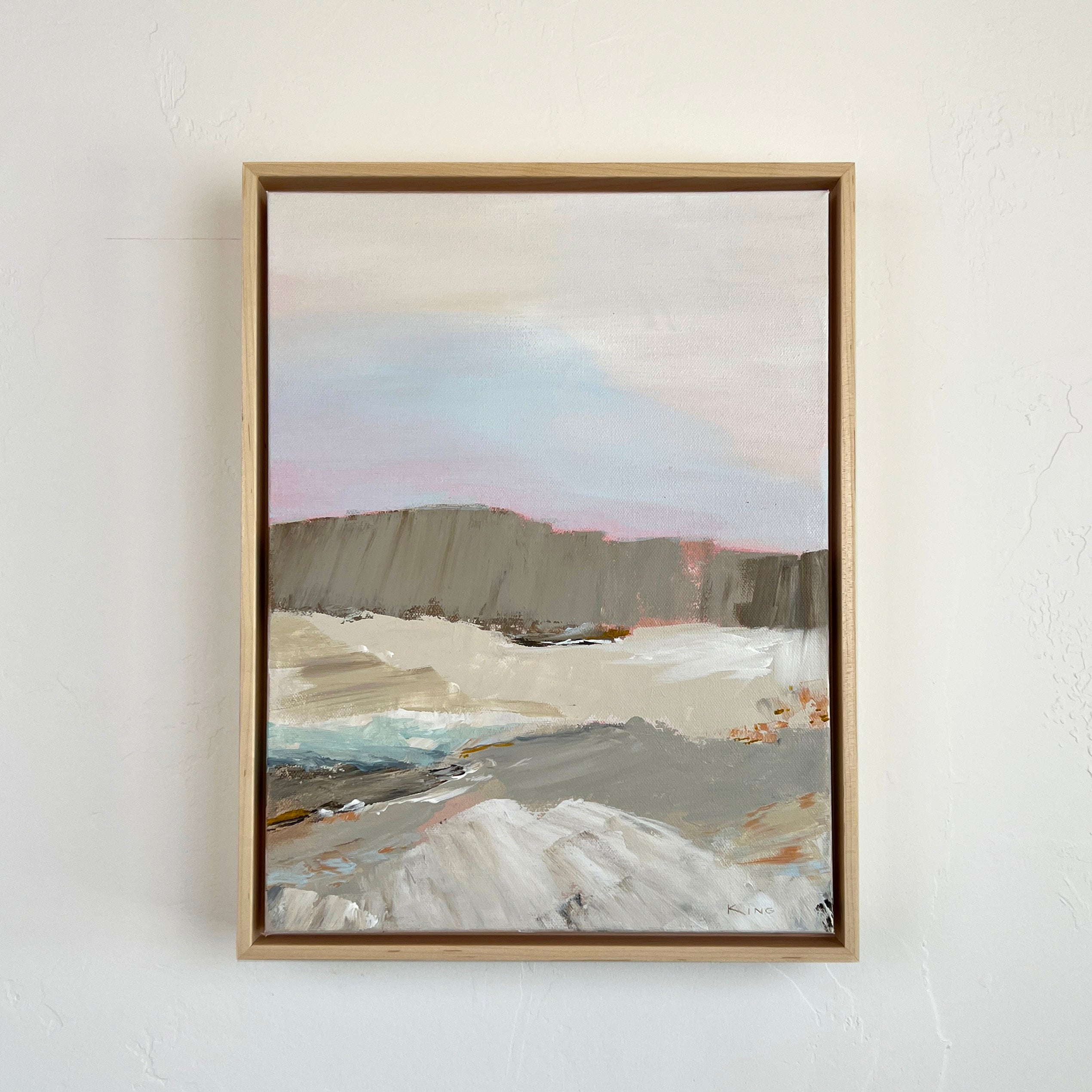 "Granite Lands I" - 12" x 16" Framed Original Landscape Painting ...