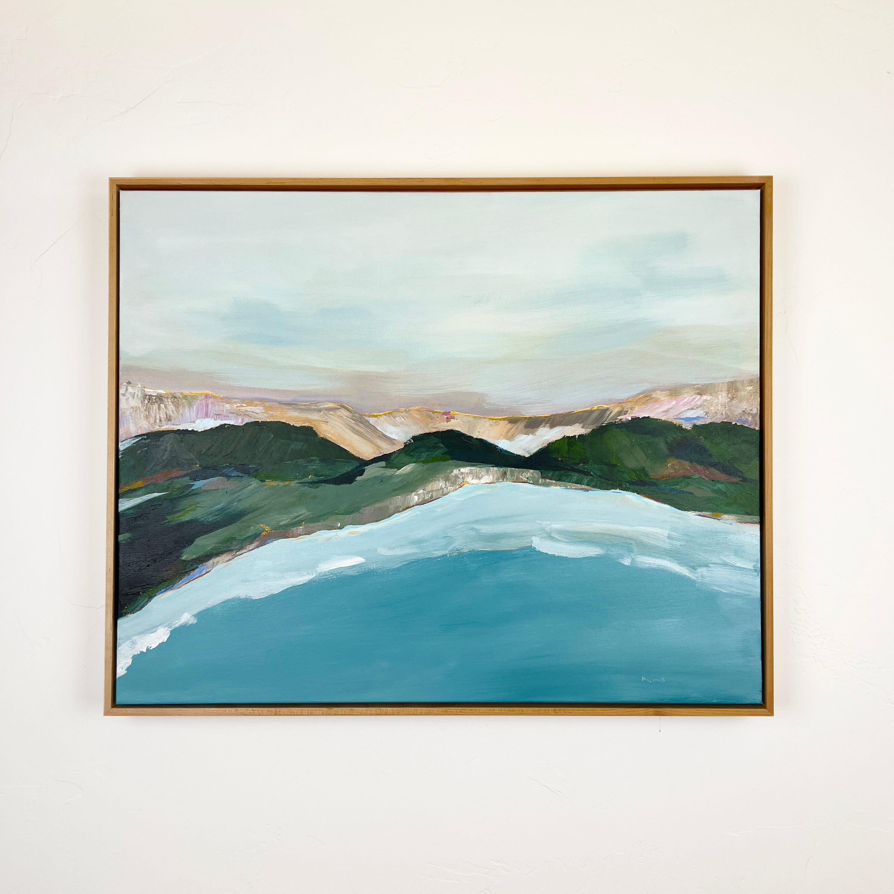 "The Blue Beyond" - 30" x 24" Framed Original Landscape Painting ...
