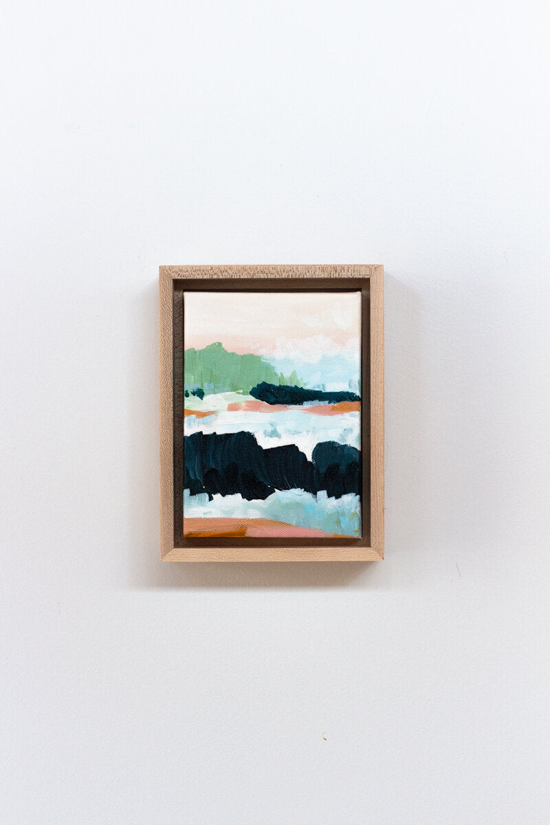 "The Traveler" original 5"x7" framed painting – Kayla King Art
