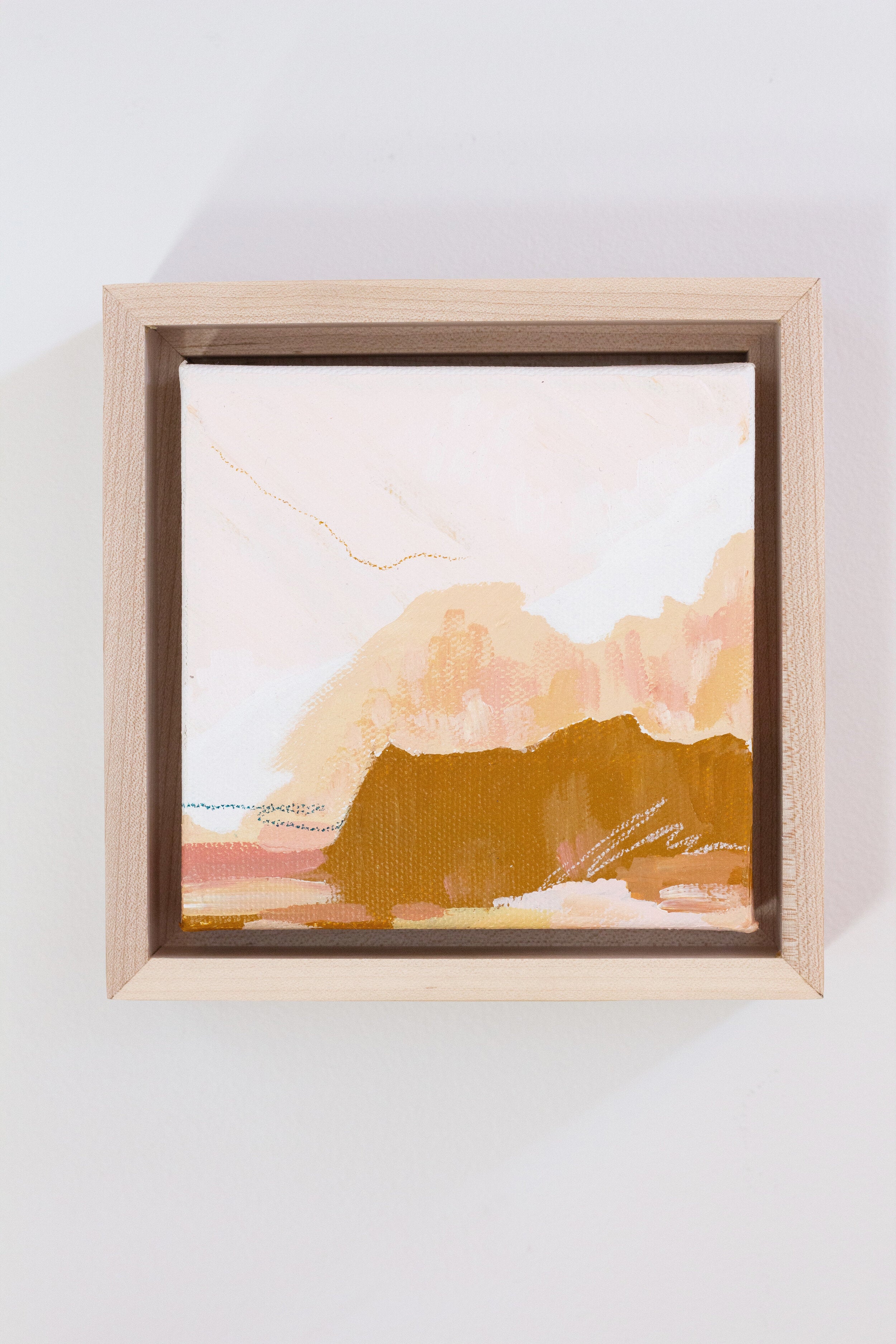 "Sandstone 2" original 5"x5" framed painting – Kayla King Art