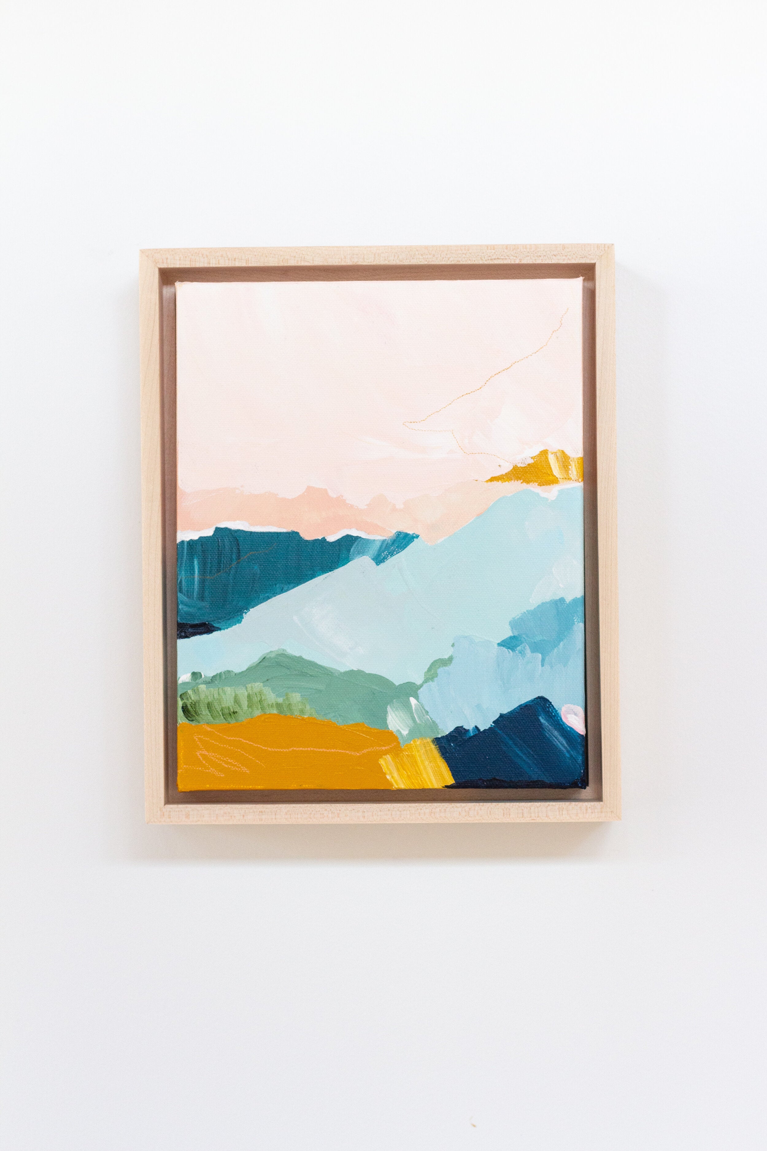 "Uphill Climb" original 8"x10" framed painting – Kayla King Art